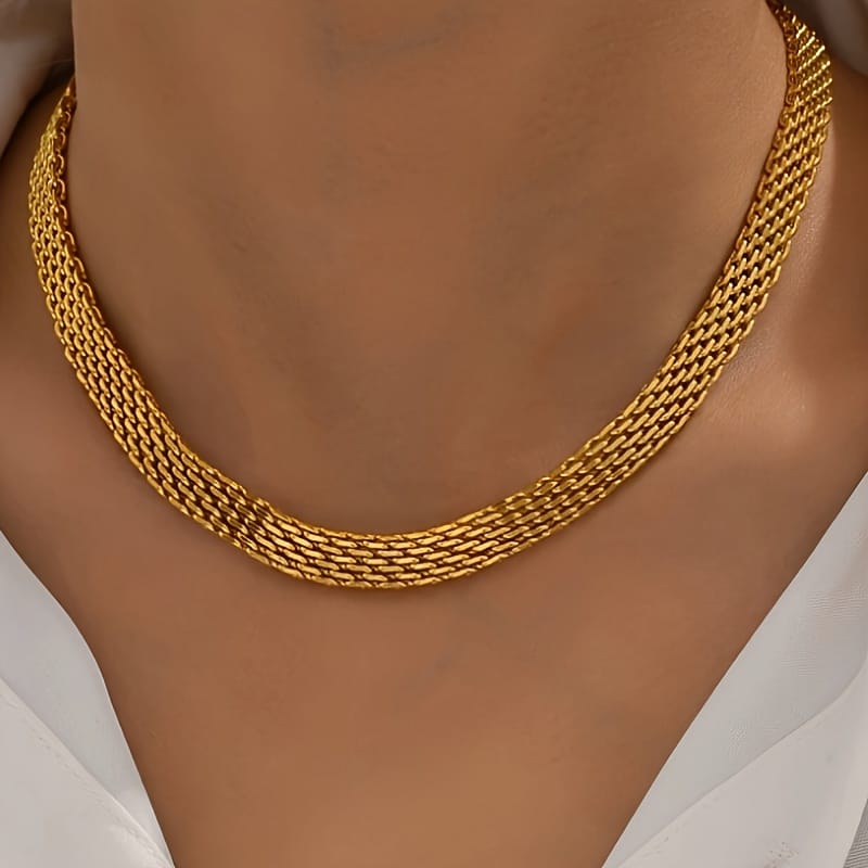 Mesh Chain Necklace – Zeina